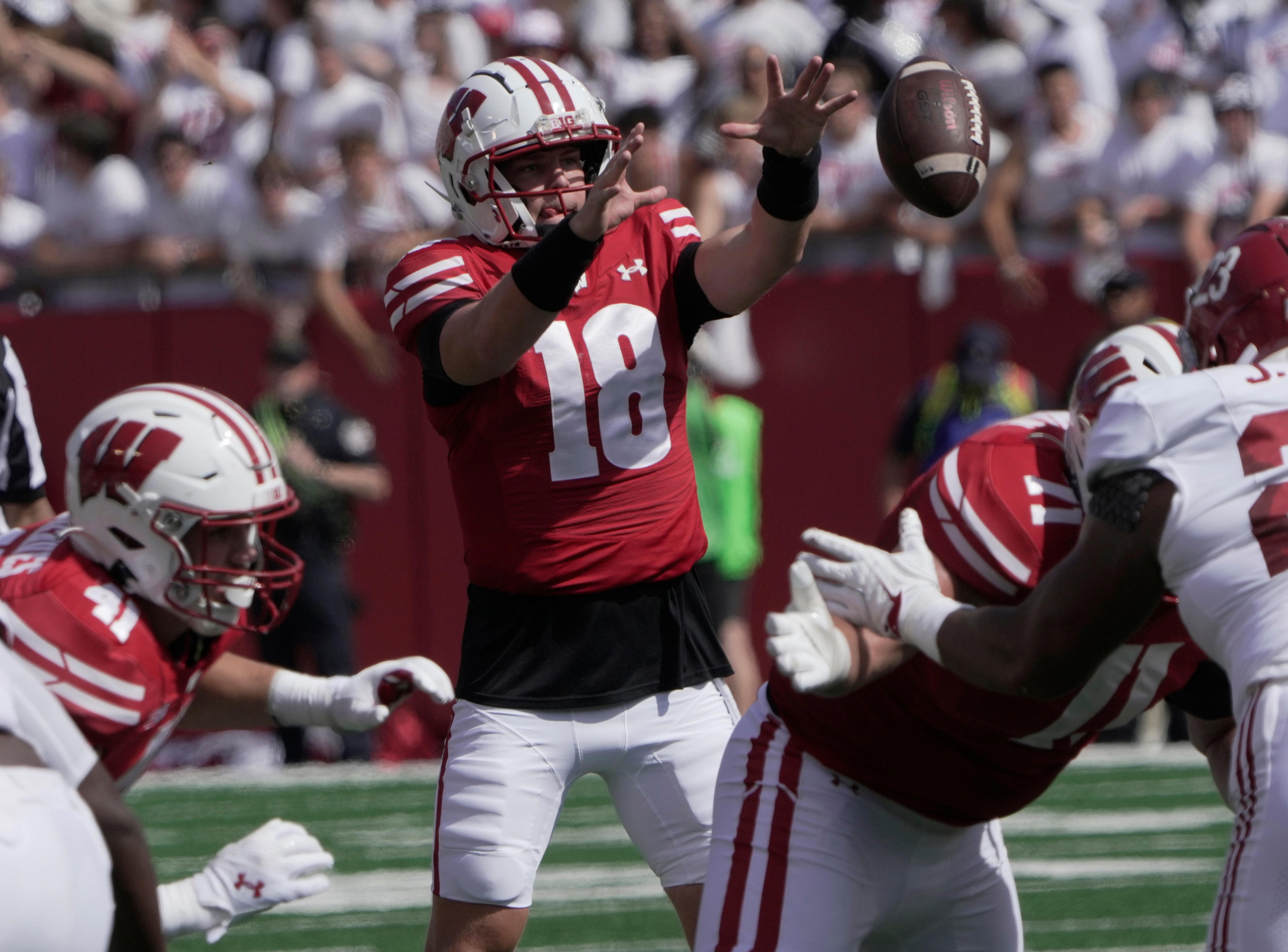 Wisconsin football coach Luke Fickell provides updates on QBs Braedyn ...