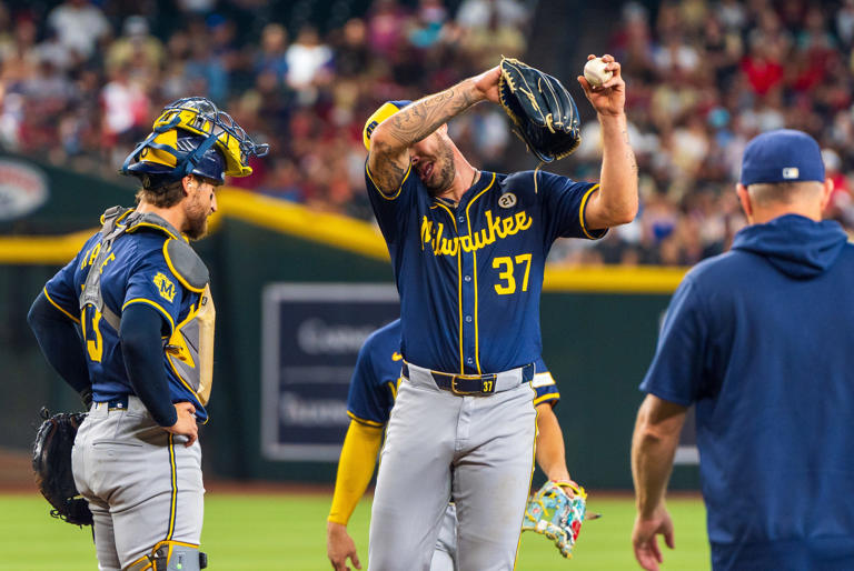 Brewers left-hander DL Hall already sidelined for several weeks with a ...