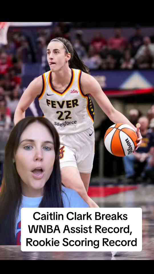 Caitlin Clark Breaks WNBA Assist Record AND Rookie Scoring Record Caitlin Clark Breaks WNBA Assist Record AND Rookie Scoring Record