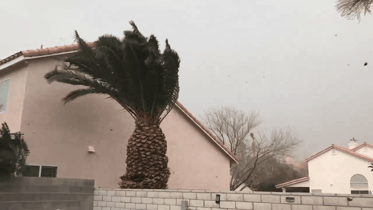 Gusty winds blowing through Southern Nevada