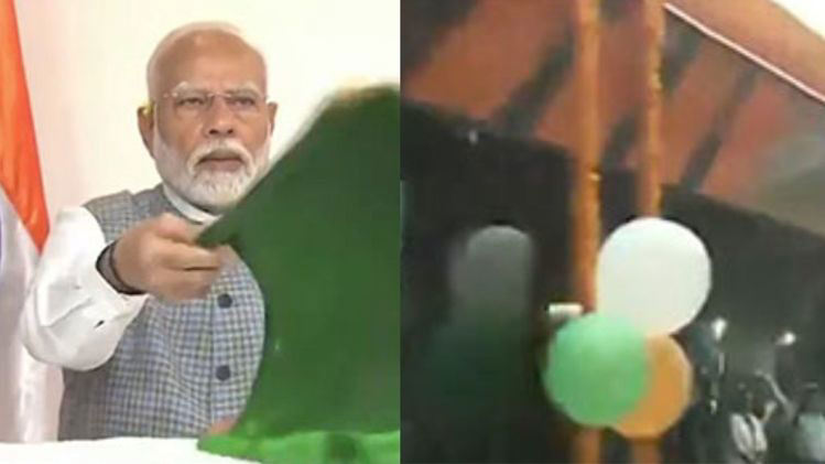 PM Modi virtually flags off Durg-Vishakhapatnam Vande Bharat Express PM Modi virtually flags off Durg-Vishakhapatnam Vande Bharat Express