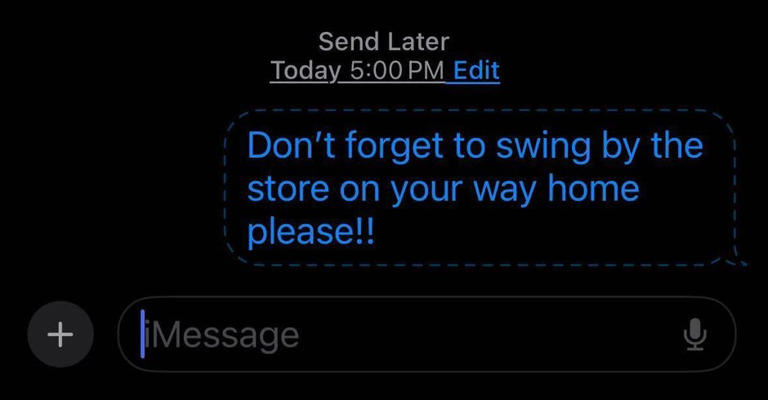 Schedule a Text to Send Later With This iPhone Trick