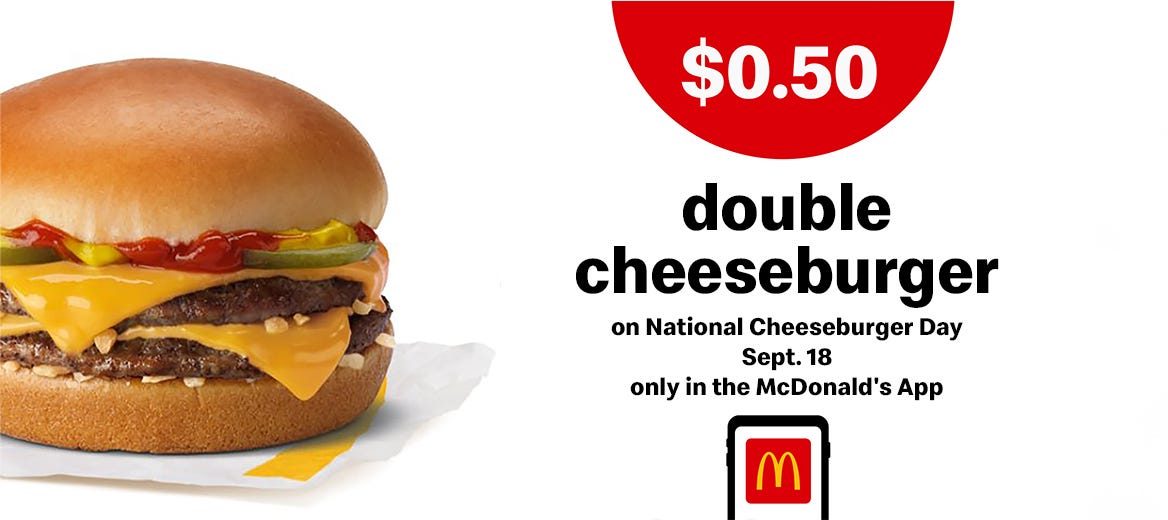 It's National Cheeseburger Day! See deals, freebies from McDonald's ...