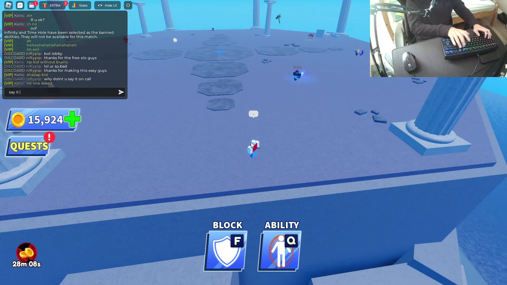 Adding My Discord to My Name in Roblox Blade Ball