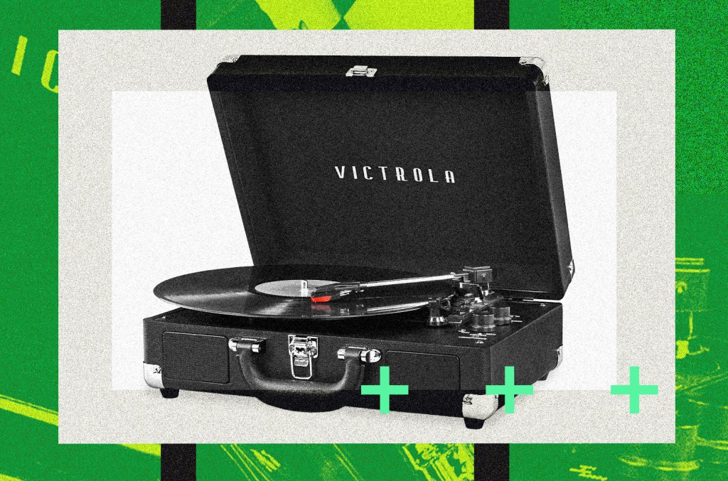 Victrola's $50 Portable Record Player Folds Up for On-the-Go Listening ...