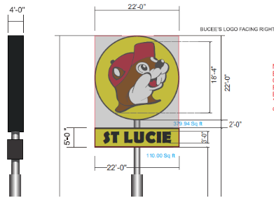 Buc-ee's will get its 100-foot-tall sign in St. Lucie County, moving ...