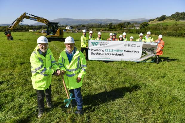 Work begins on multi-million-pound project to improve key Cumbrian road
