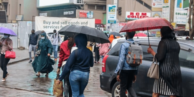 Nairobi and Regions to Receive Rainfall and Storm in 5 Day Forecast