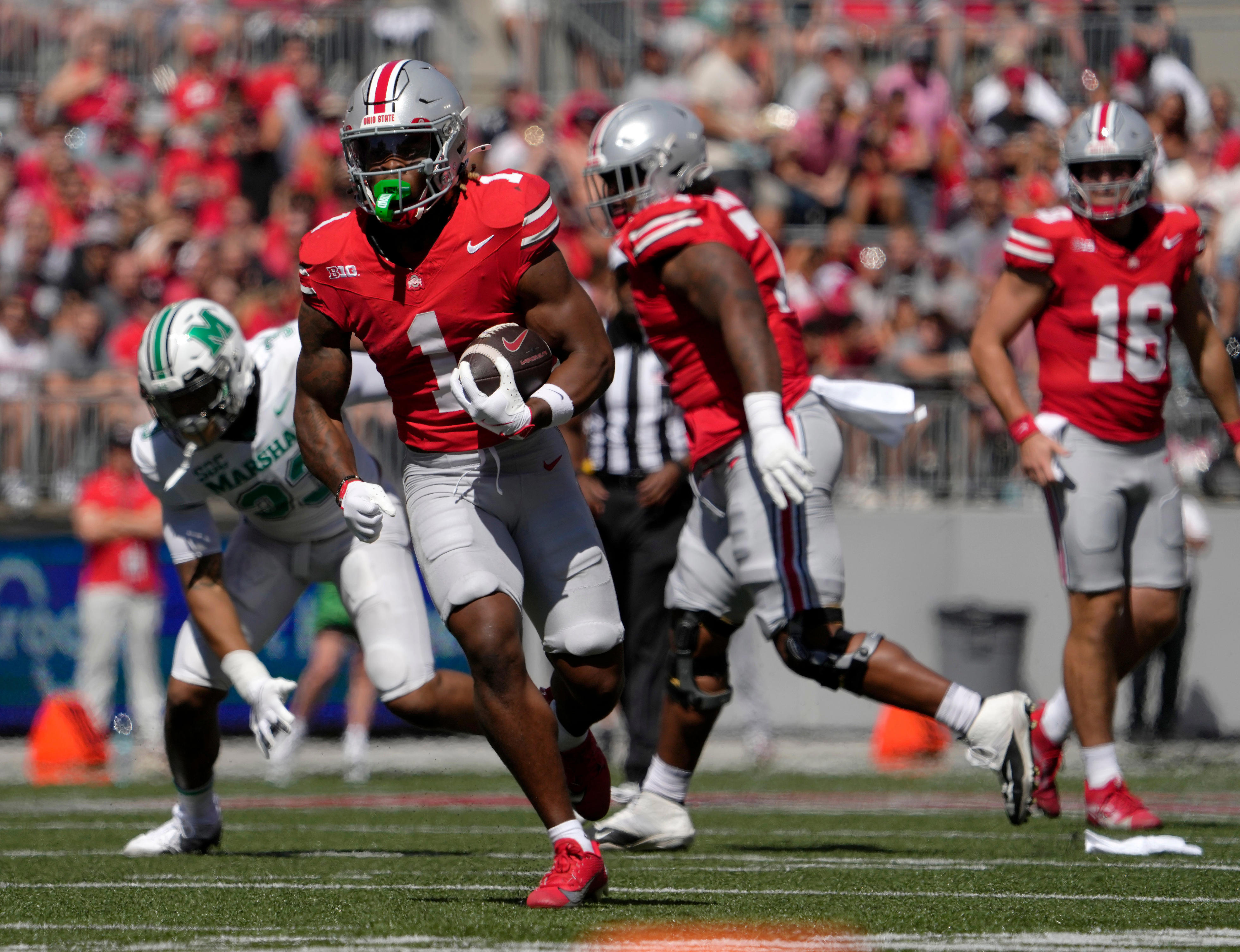 Former Ohio State football star Quinshon Judkins cancels kids camp ...