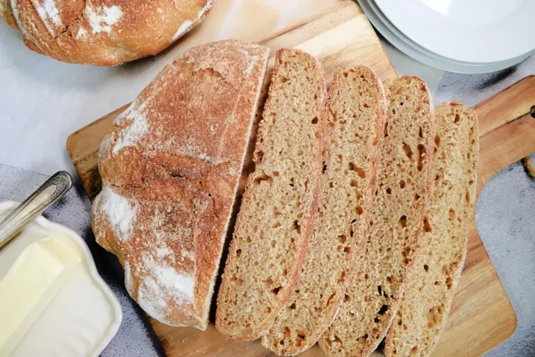 Simple Rustic Whole Wheat Sourdough Bread Recipe