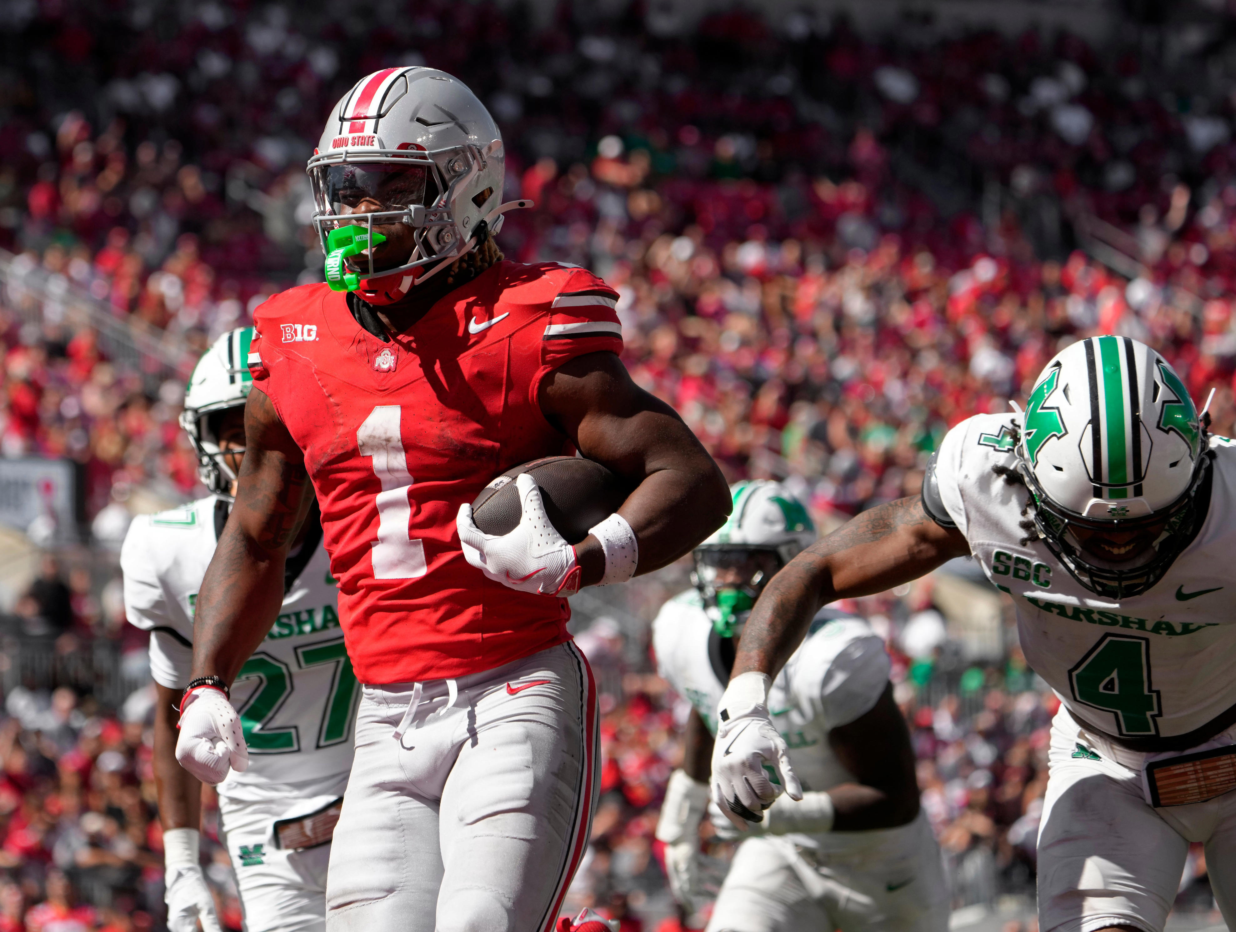 Former Ohio State RB Quinshon Judkins arrested, charged with battery in ...
