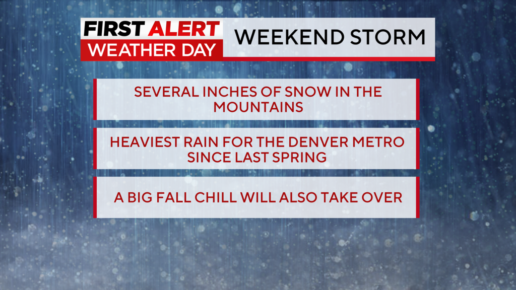 Colder temperatures, mountain snow and rain coming to Denver metro area Colder temperatures, mountain snow and rain coming to Denver metro area