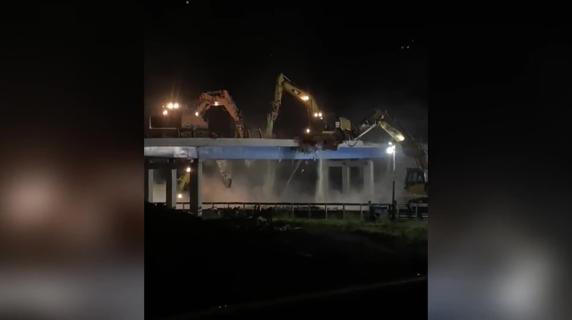 Torrenova, crolla ponte sulla diramazione Roma sud della A1 Milano ... Torrenova, crolla ponte sulla diramazione Roma sud della A1 Milano ...