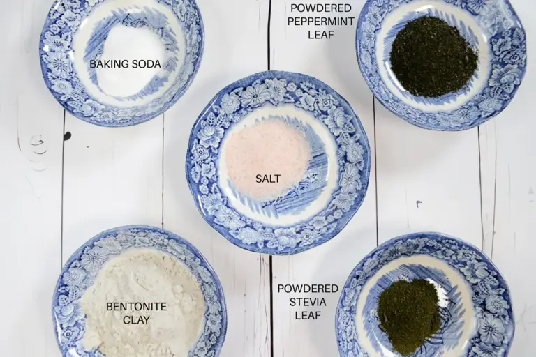 Homemade Natural Toothpaste with Bentonite Clay