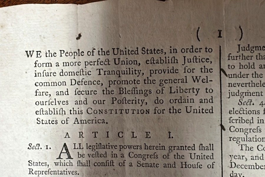 Parts of U.S. Constitution, including ‘habeas corpus,’ removed from ...