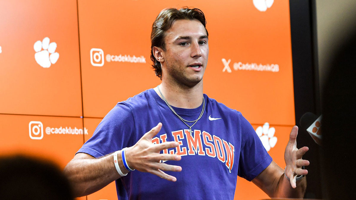 Clemson’s Cade Klubnik addresses fake post that left mom crying