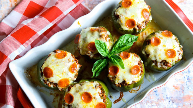 Jeannie's Stuffed Peppers Are Delish! Pizza Stuffed Peppers