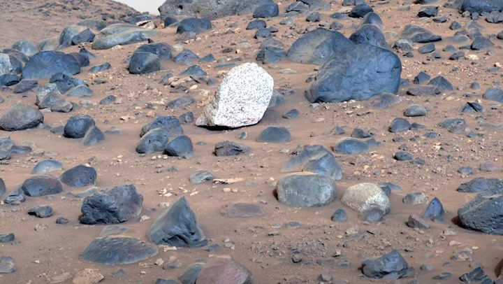 NASA's Perseverance Rover Captures Oddball Rock On Mars NASA's Perseverance Rover Captures Oddball Rock On Mars