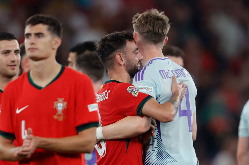 'Don't score again' - Man United ace Bruno Fernandes sends Scott ... 'Don't score again' - Man United ace Bruno Fernandes sends Scott ...