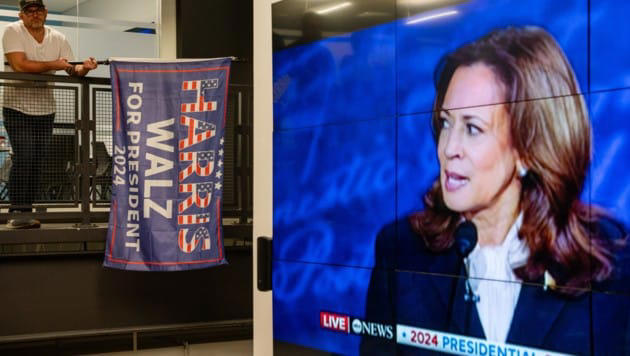Harris fordert Trump zu zweiter TV-Debatte heraus Harris fordert Trump zu zweiter TV-Debatte heraus