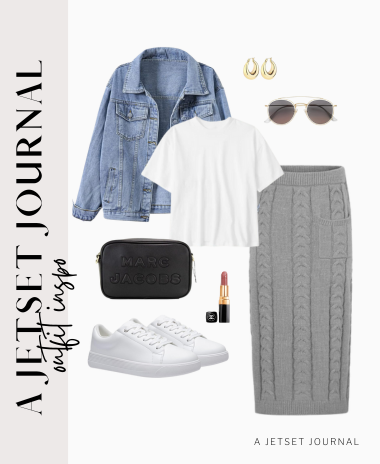 Easy Layered Styles for Your Chunky Knit Skirts