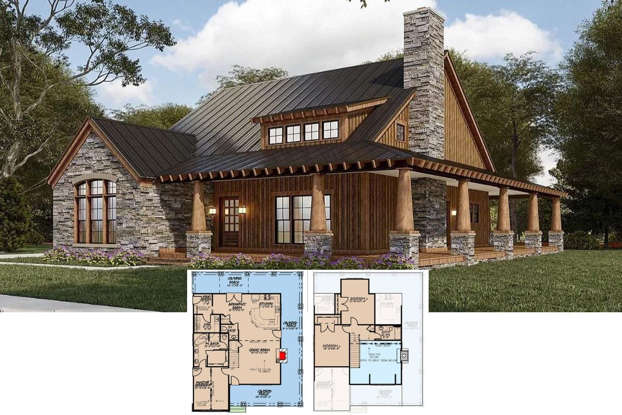 Unveiling this Rustic Lodge-Style 3-Bedroom Cabin with Optional Garage ... Unveiling this Rustic Lodge-Style 3-Bedroom Cabin with Optional Garage ...