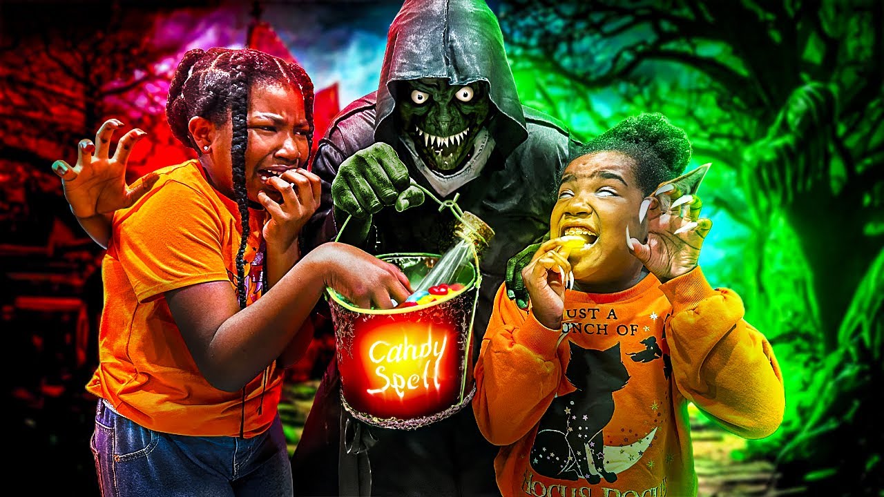 Sneaky girls steal Halloween candy, teach dad a lesson