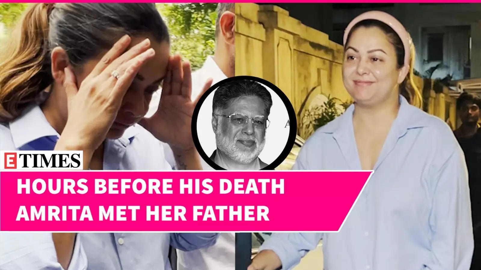 Amrita Arora Seen With father Anil Mehta In Final Hours: Netizens React Amrita Arora Seen With father Anil Mehta In Final Hours: Netizens React