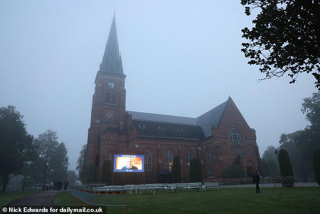The final farewell: First glimpse of Sven Goran Eriksson's coffin ahead ... The final farewell: First glimpse of Sven Goran Eriksson's coffin ahead ...