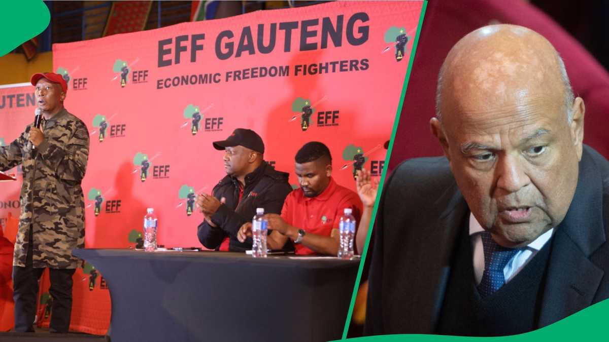 The EFF did not mince its words about Pravin Gordhan's legacy The EFF did not mince its words about Pravin Gordhan's legacy