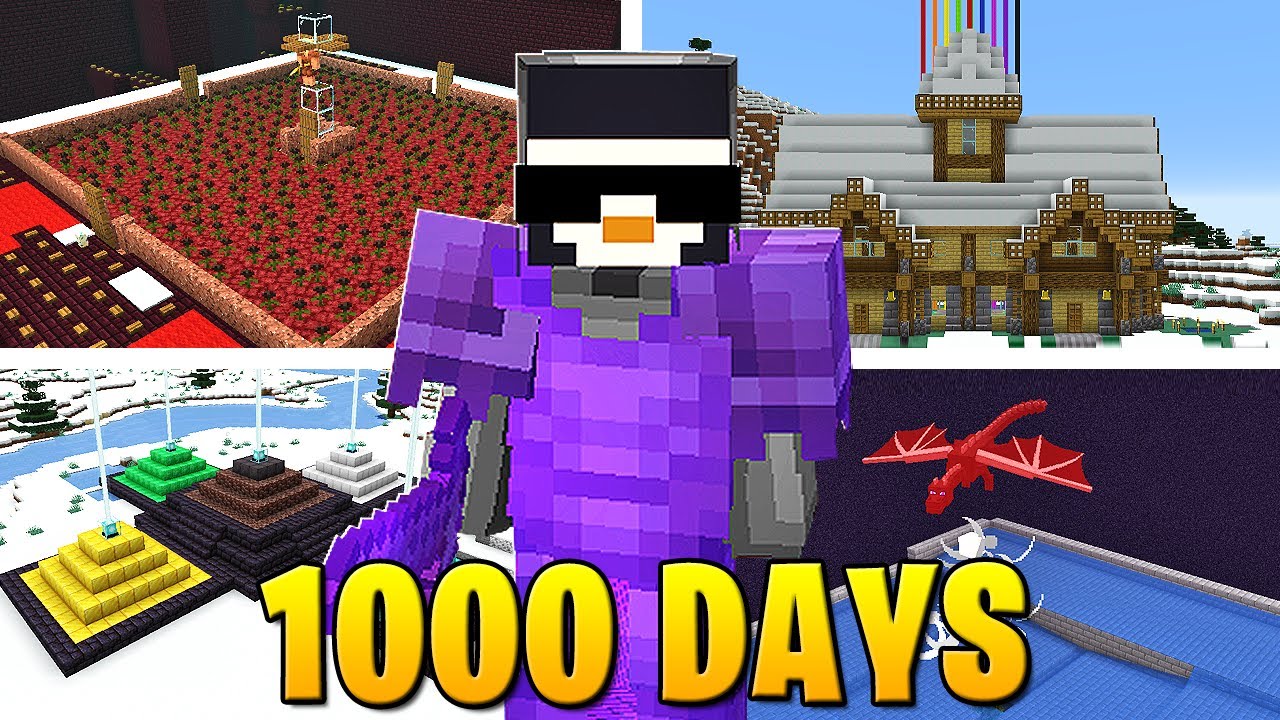 Exploring 1,000 Days in Hardcore Minecraft: A World Tour