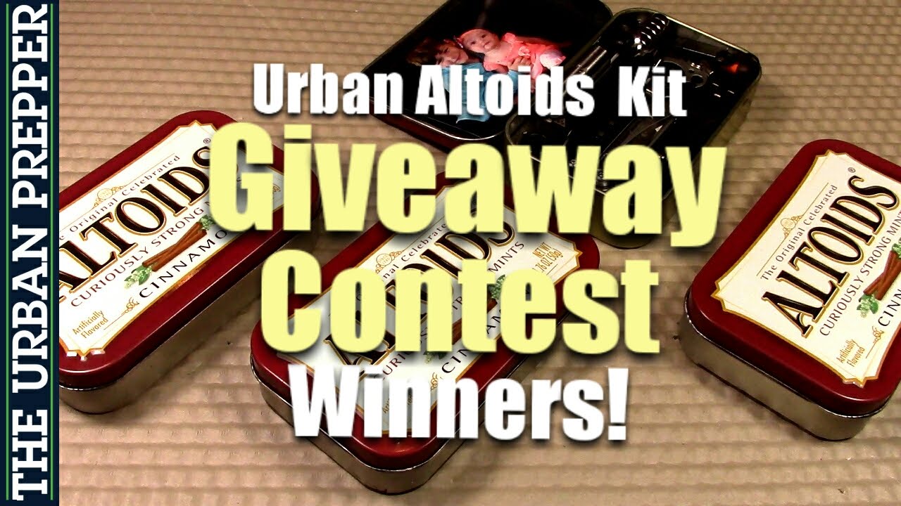 Giveaway winners announced for urban Altoids EDC kit version 3.0