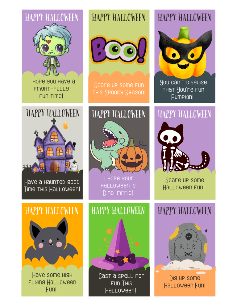 Free Printable Cute Halloween Cards