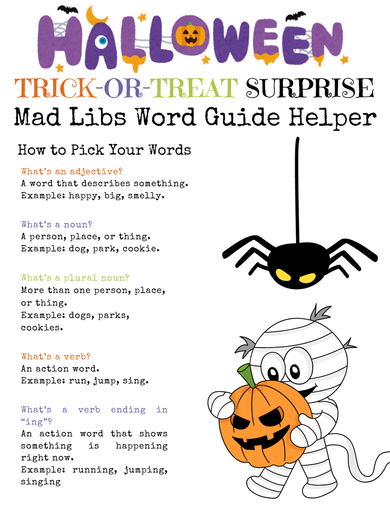 Have Haunted Word Fun With Halloween Mad Libs