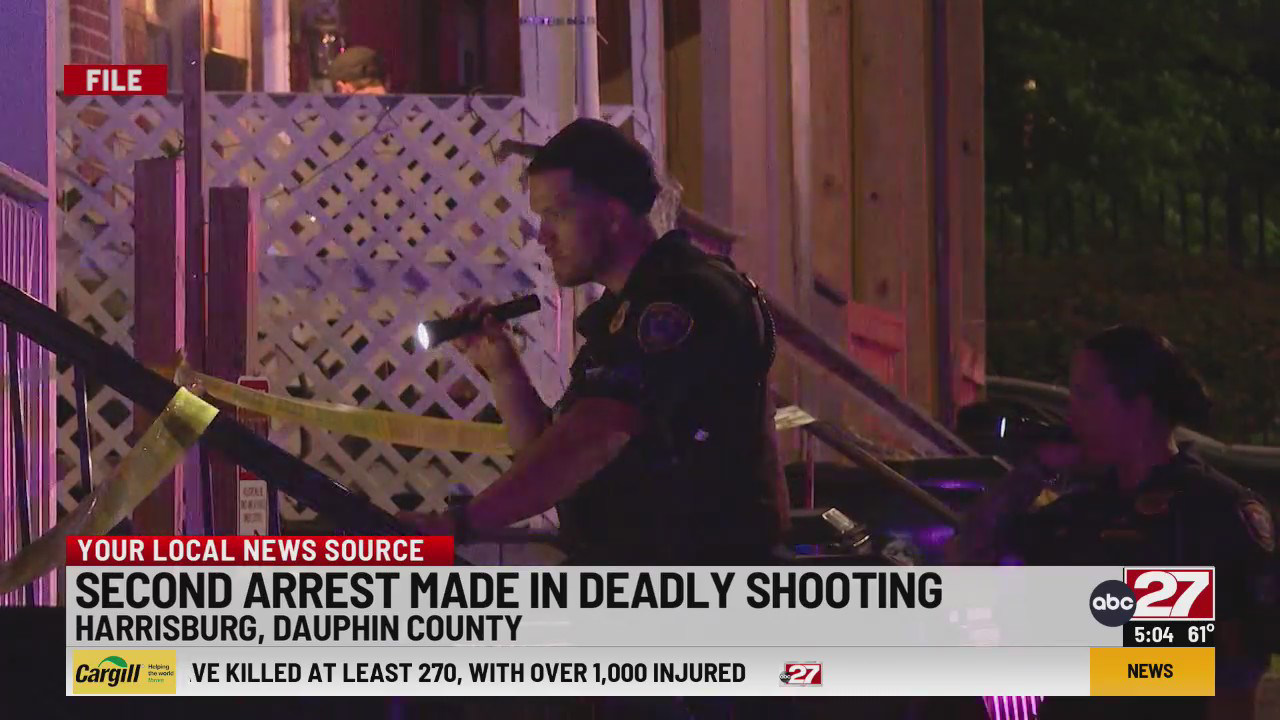 Police arrest second suspect in connection to May Harrisburg shooting Police arrest second suspect in connection to May Harrisburg shooting