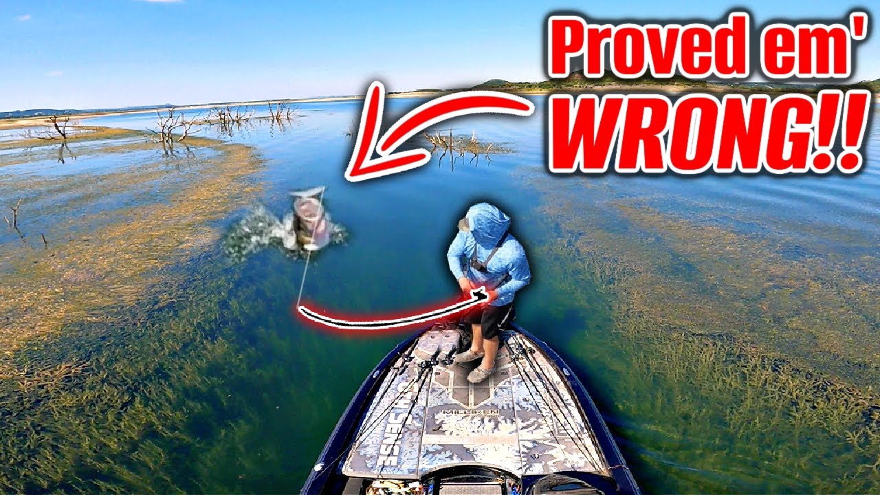 Locals warned no one catches double digit bass here