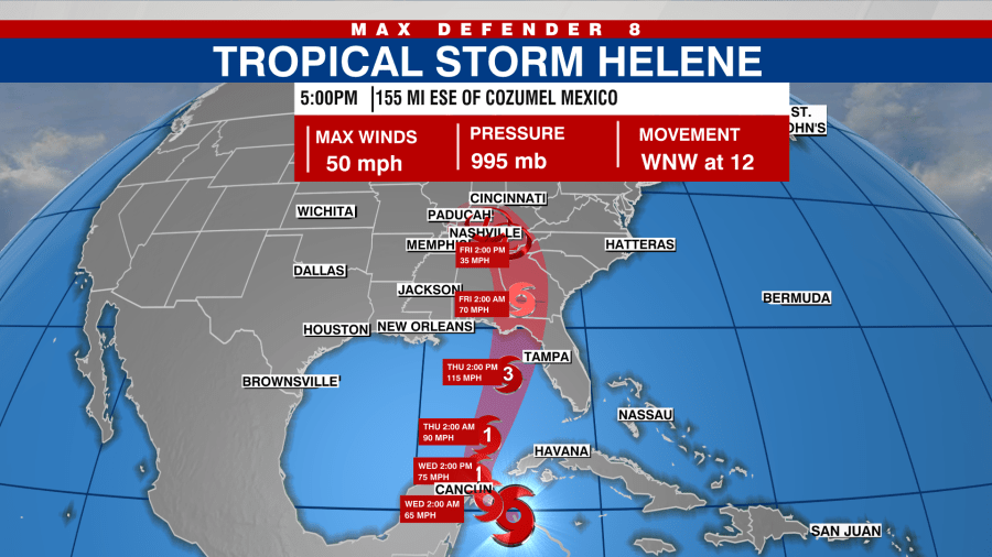 LIVE TRACK: Tropical Storm Helene forms, expected to hit Florida LIVE TRACK: Tropical Storm Helene forms, expected to hit Florida