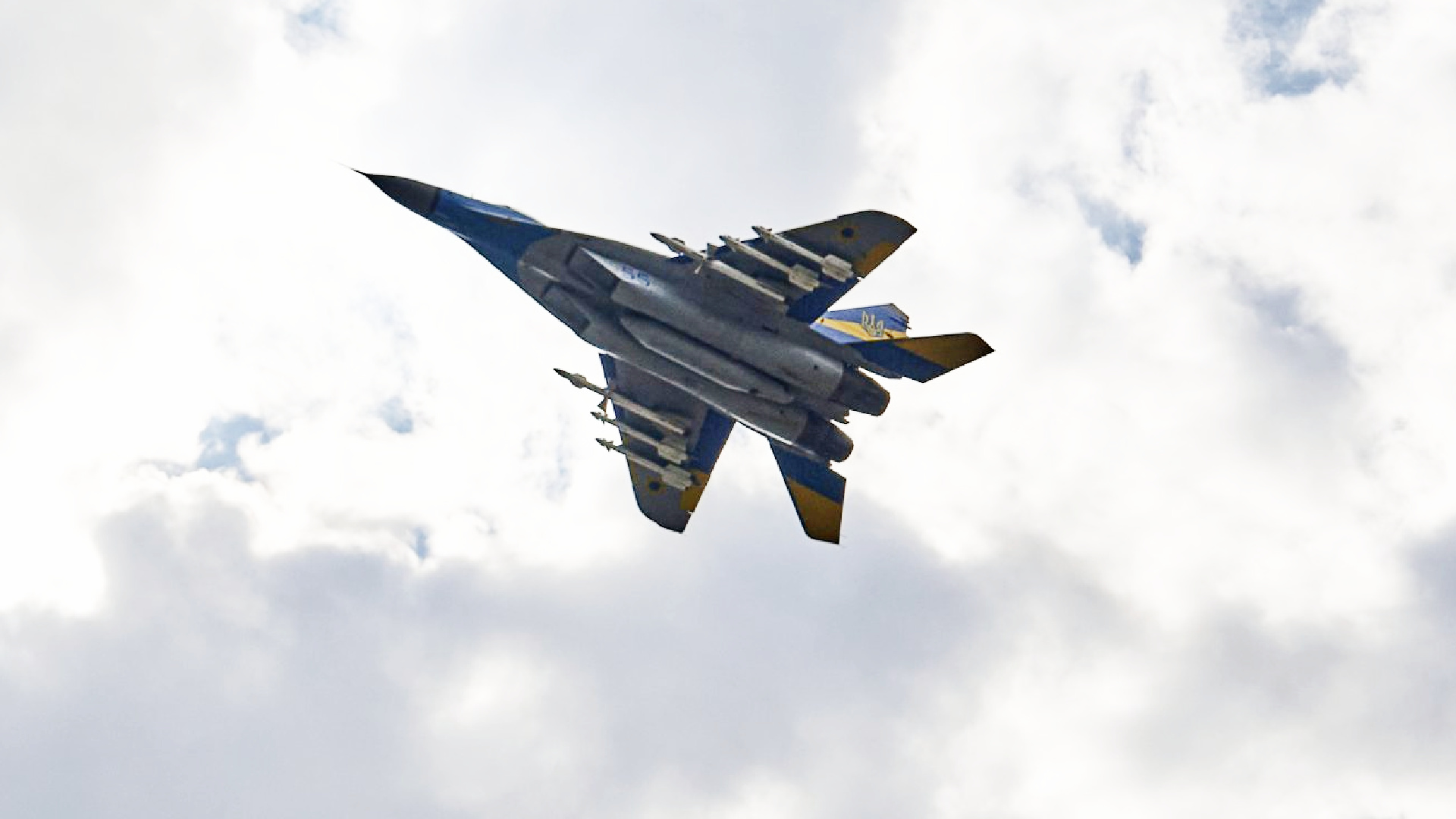 A Ukrainian fighter jet scored two wins during one air strike