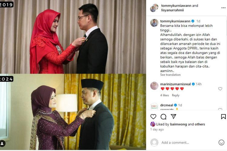 Bangganya Tommy Kurniawan Dilantik Jadi Anggota DPR RI, Beri Pesan ... Bangganya Tommy Kurniawan Dilantik Jadi Anggota DPR RI, Beri Pesan ...