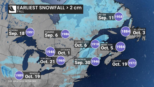 Ready or not, October snows can and will fall across Canada