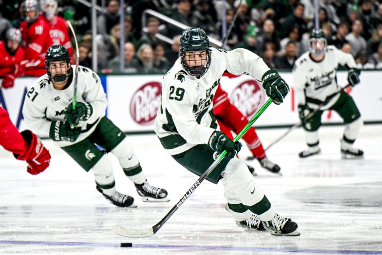Michigan State hockey sits atop college hockey at midseason break: A ...
