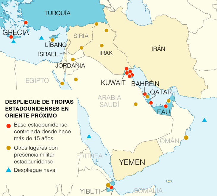 La guerra total entre Israel e Irán, en mapas