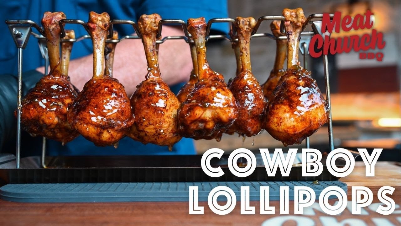 Cook the easiest chicken lollipops with smoked prickly pear glaze