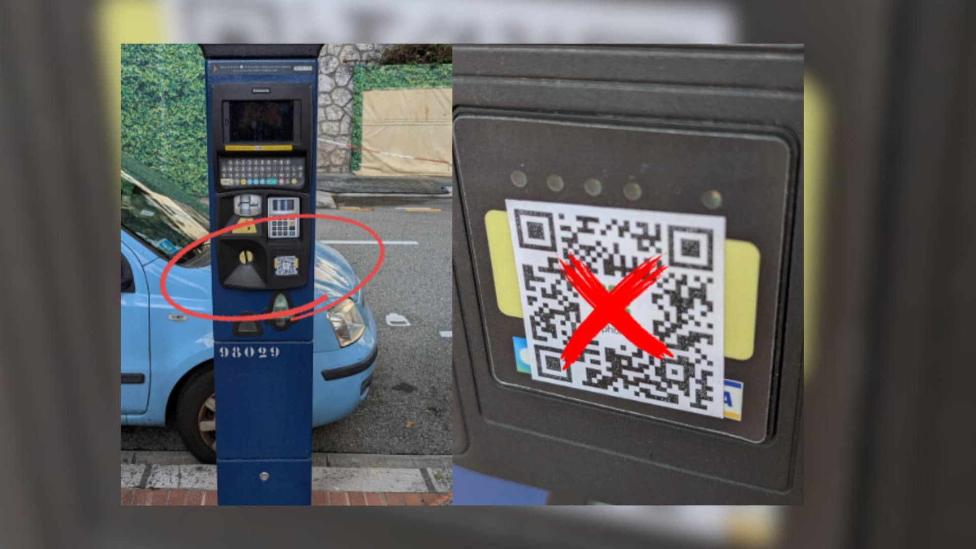 Arnaque au stationnement: de faux QR codes collés sur les horodateurs ...