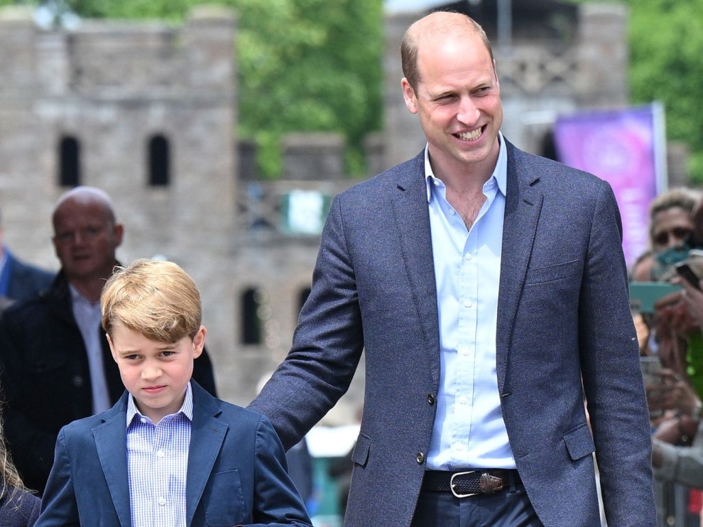Prince George Is His Dad Prince William's Mini-Me on His First Public ...