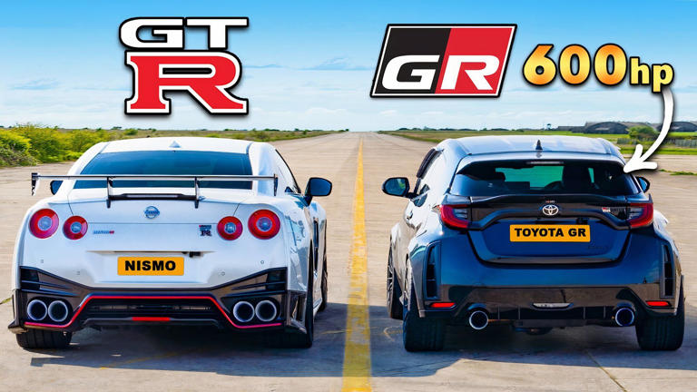 Watch: 1,100-HP GT-R And 1,000-HP 911 Turbo S Take On A 225-HP Panigale V4S