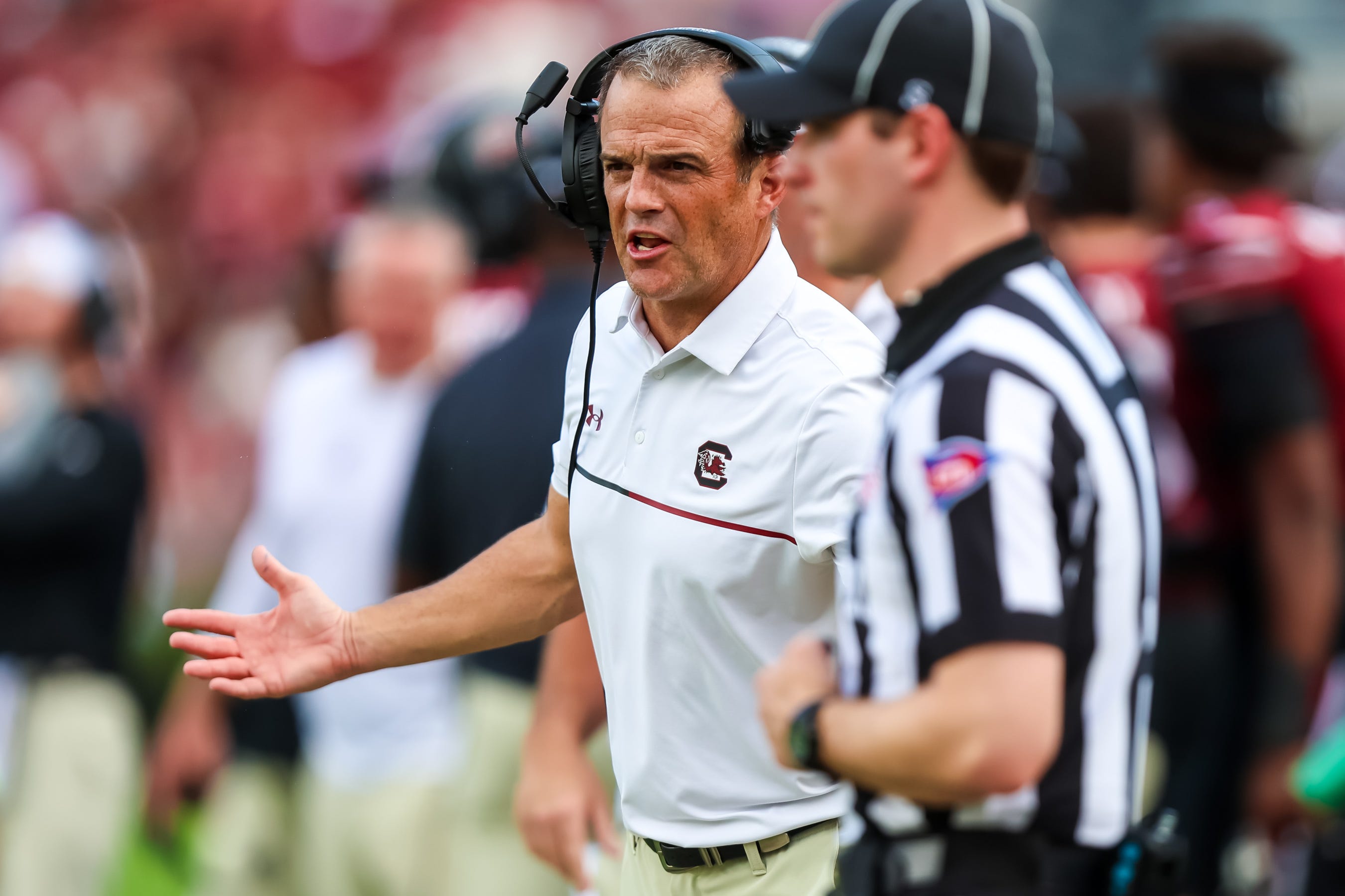 South Carolina football coach Shane Beamer addresses Ole Miss injuries ...