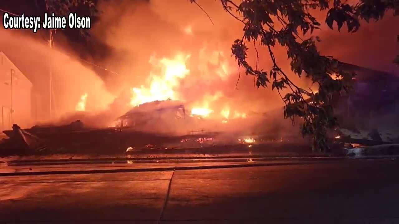 Man convicted for charges stemming from Olson’s building fire