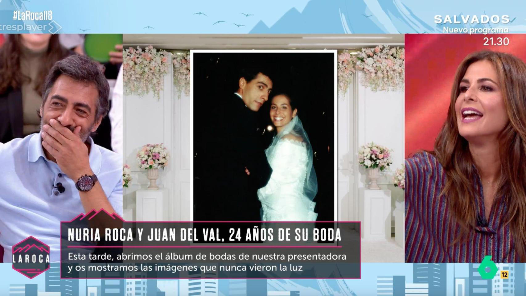 El 'enfado' de Nuria Roca con Juan del Val por mostrar fotos de su boda ... El 'enfado' de Nuria Roca con Juan del Val por mostrar fotos de su boda ...