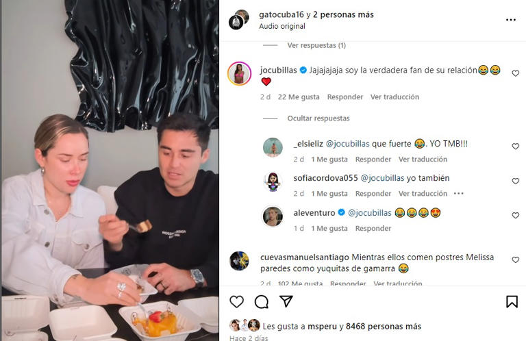 Johana Cubillas deja en shock a Ale Venturo tras confesar ser 'fan de ... Johana Cubillas deja en shock a Ale Venturo tras confesar ser 'fan de ...